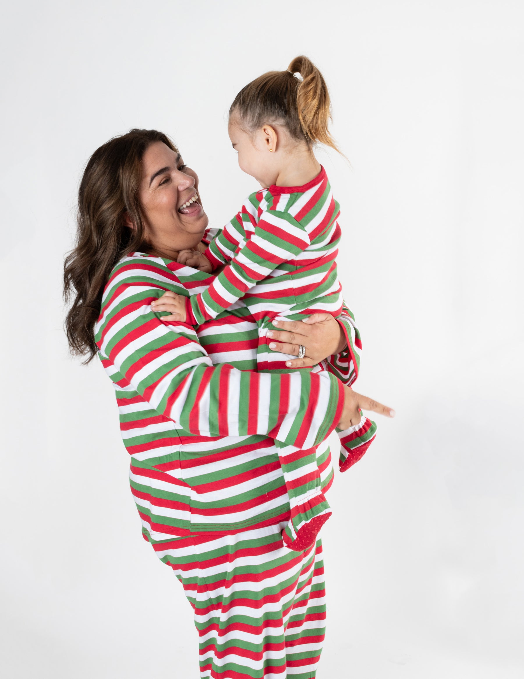 Leveret Women's Red, White & Green Cotton Pajamas – Leveret Clothing
