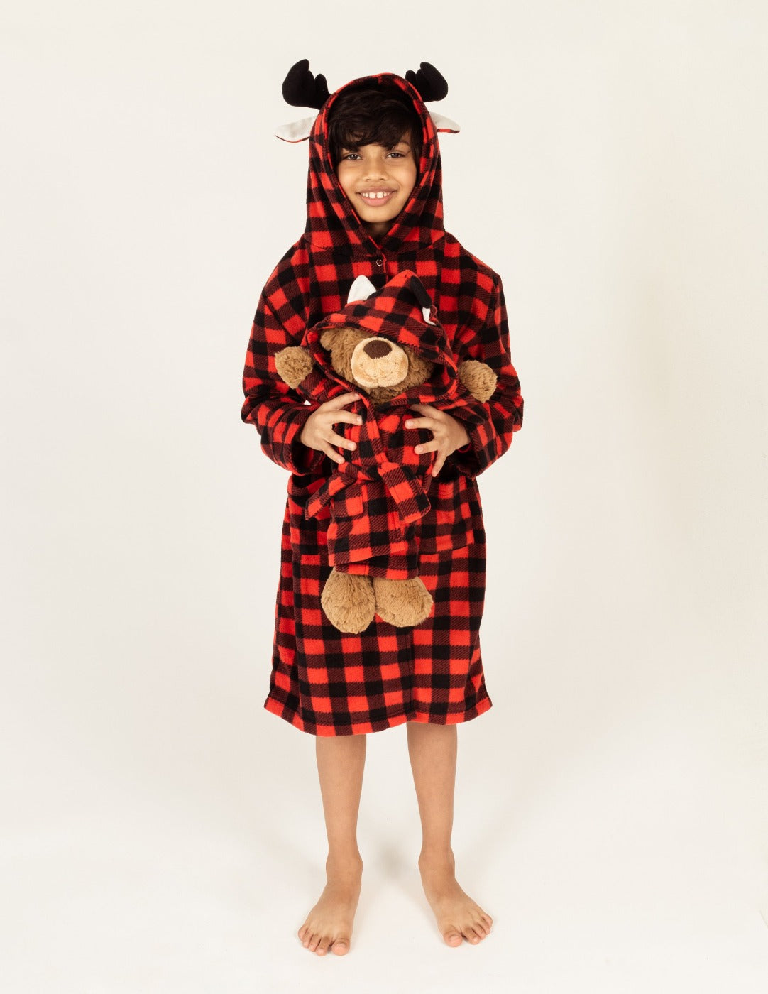 Girl and Doll Fleece Hooded Animal Robes – Leveret Clothing