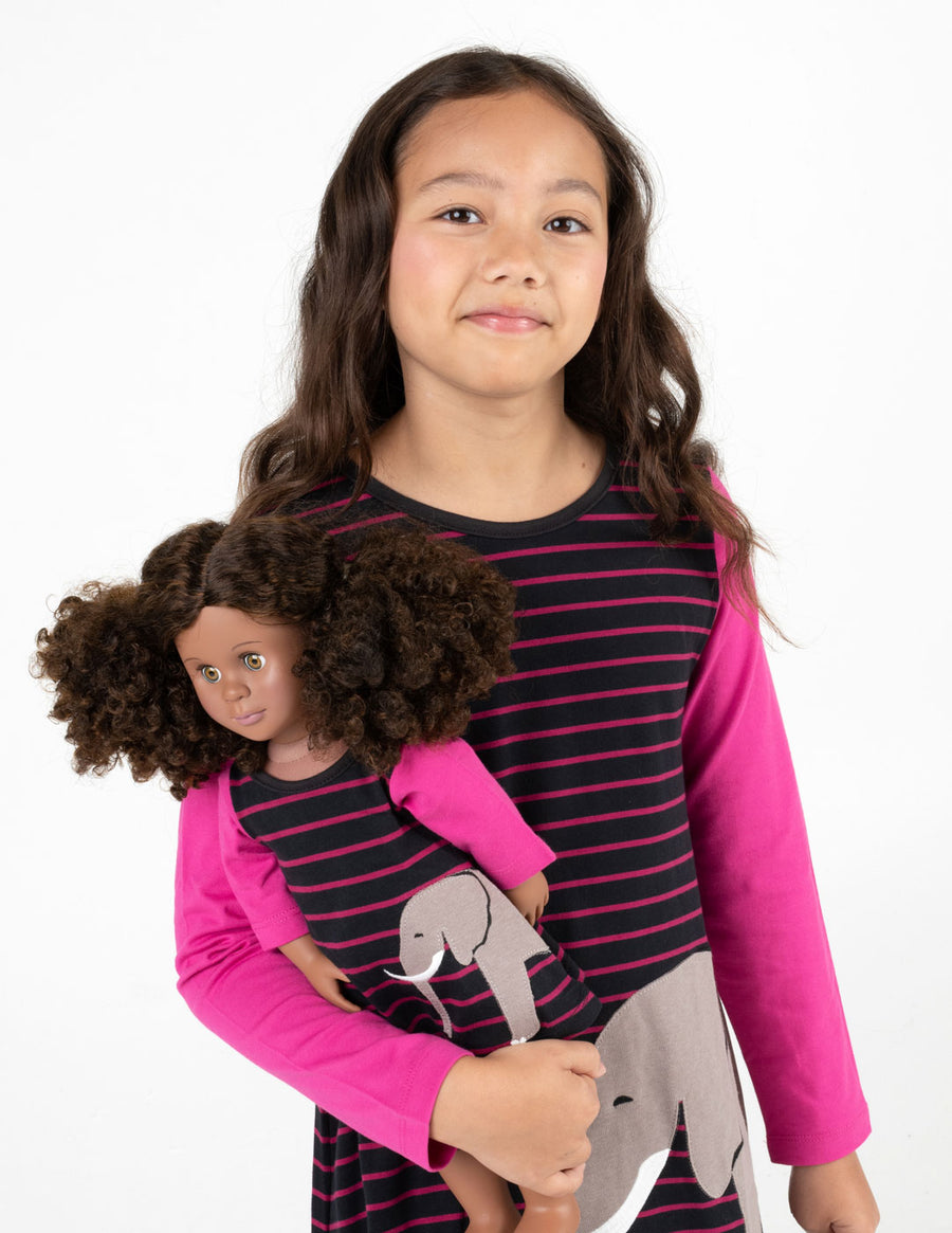 Matching Girl & Doll Cotton Dress – Leveret Clothing