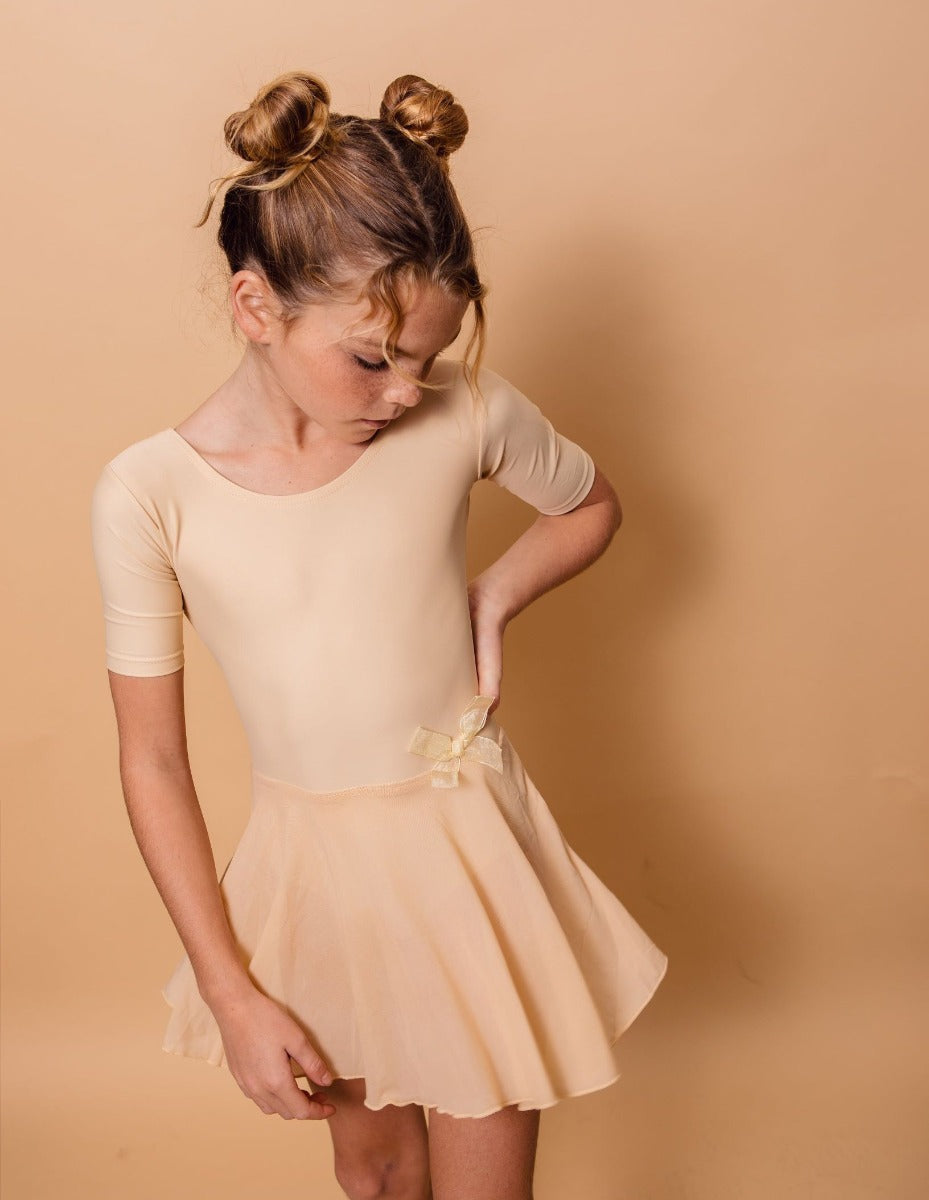 Short Sleeve Skirt Leotard – Leveret Clothing