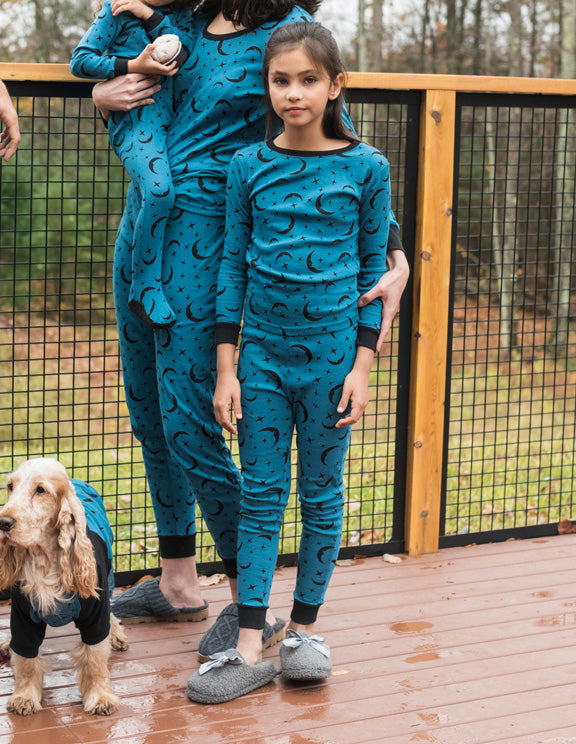 Kids Moon Pajamas – Leveret Clothing