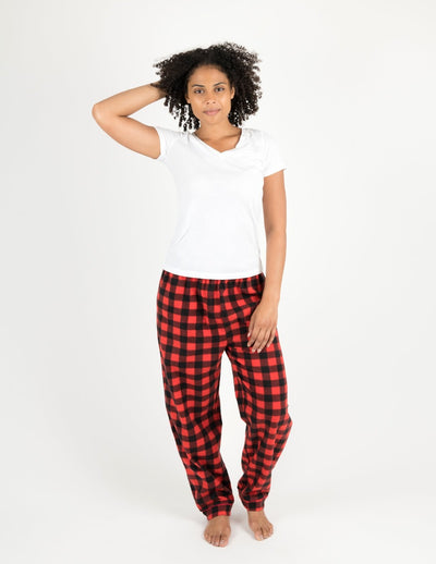 Red and Black PJS - Matching Black and Red Plaid Pajamas by Leveret ...